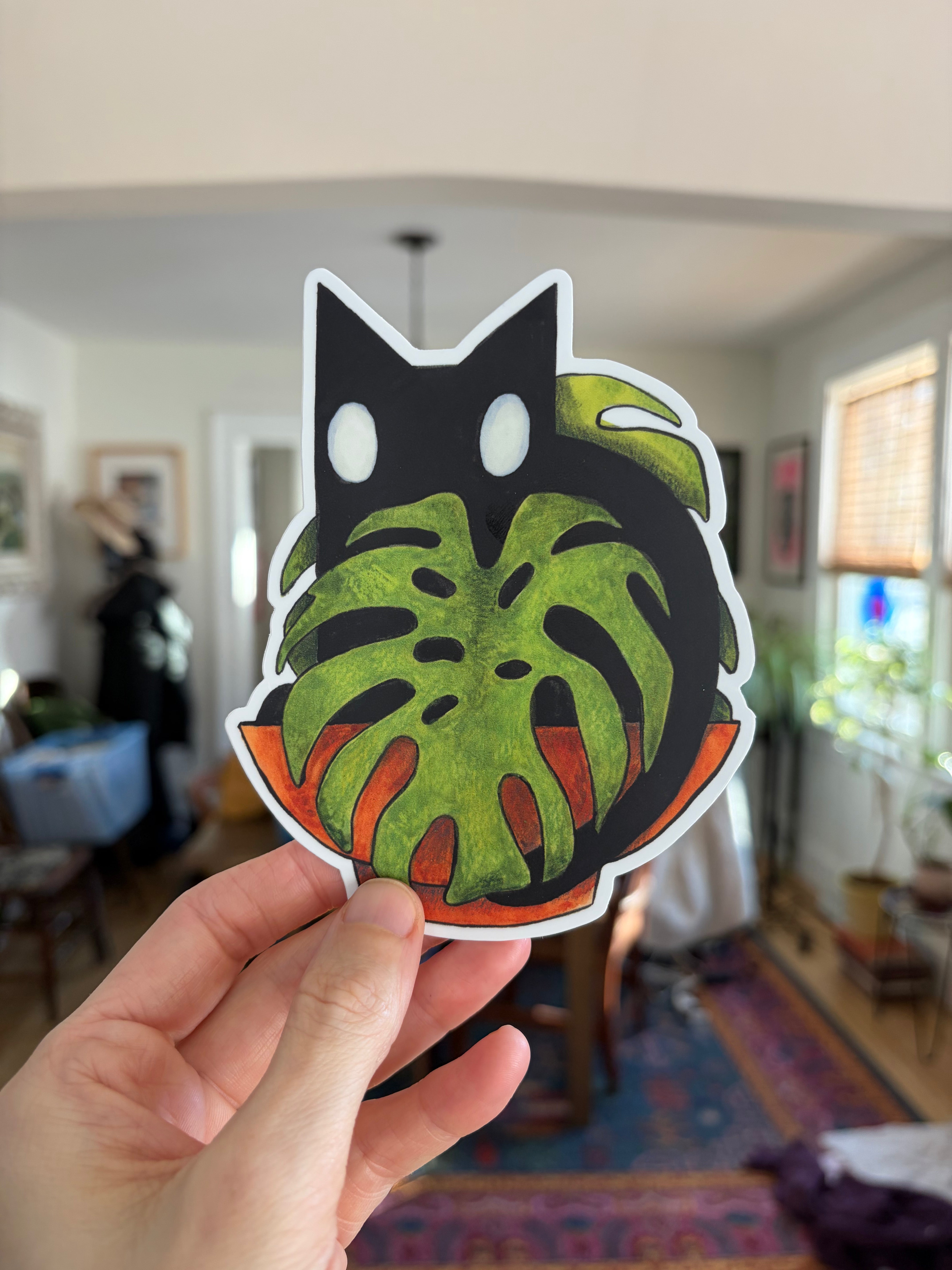 Monstera Sticker – Cat People Press