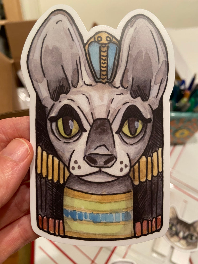 Cleocatra Sticker – Cat People Press